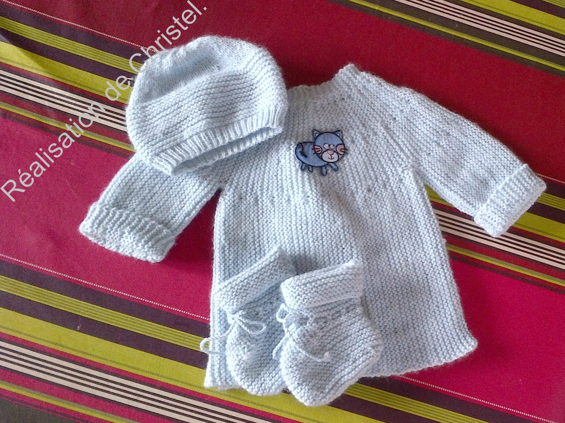 tricoter modele layette